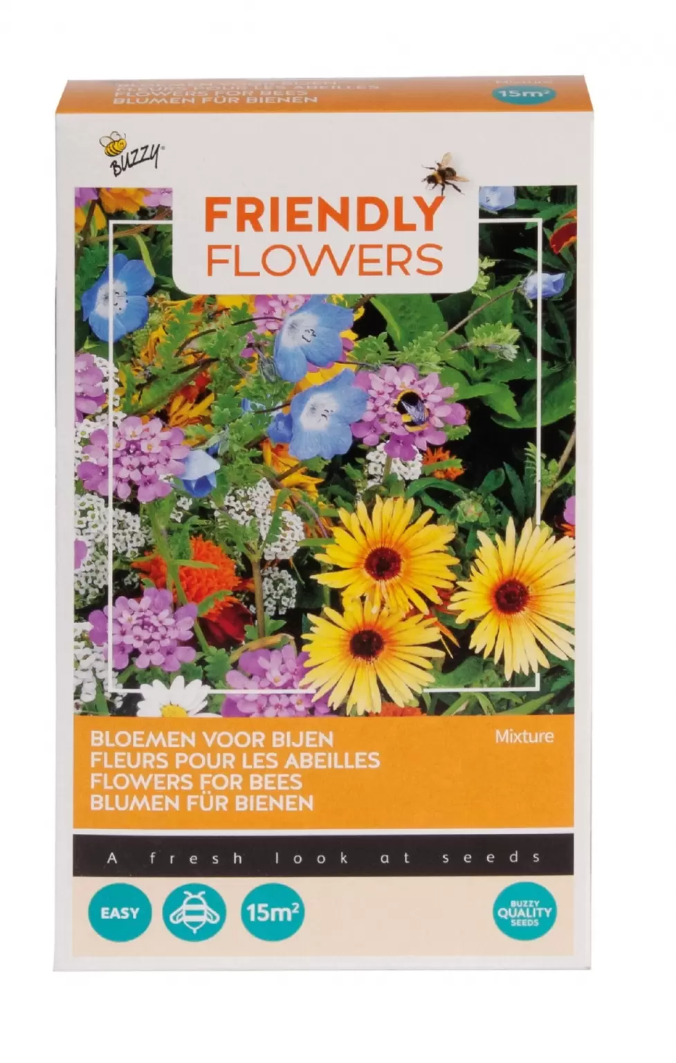 BUZZY Flower mix bijen laag 15m2 - GroenRijk Beneden Leeuwen | Een mooi ...