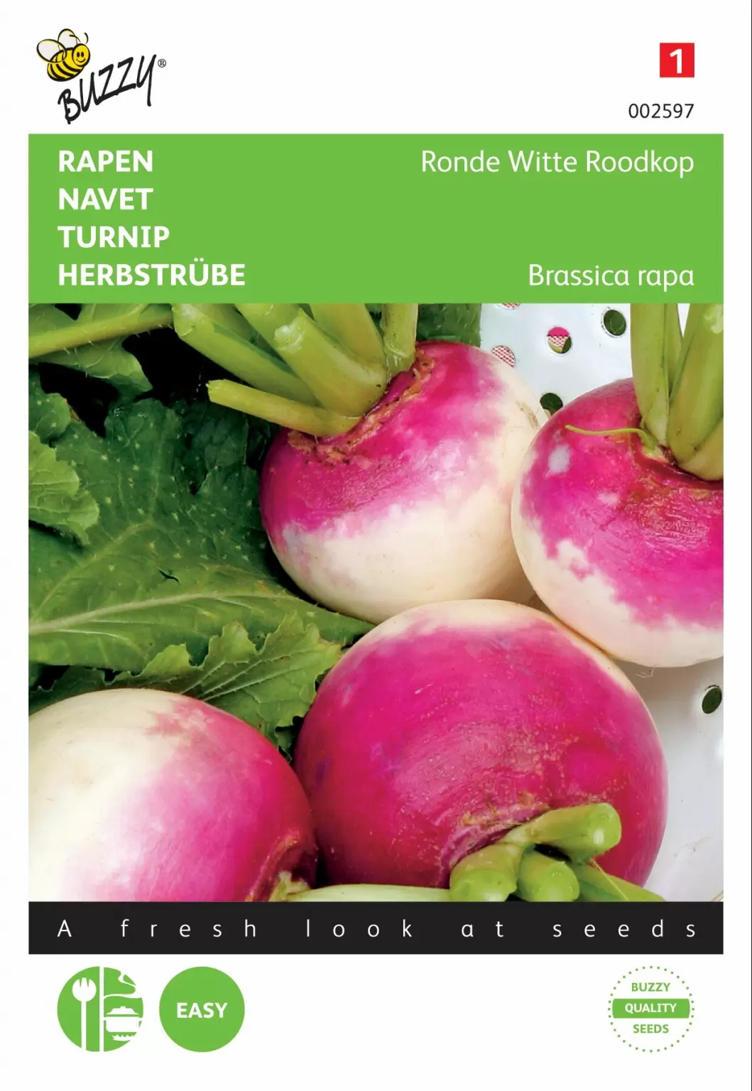 BUZZY Raap rond wit roodkop 10g - GroenRijk Beneden Leeuwen | Een mooi ...