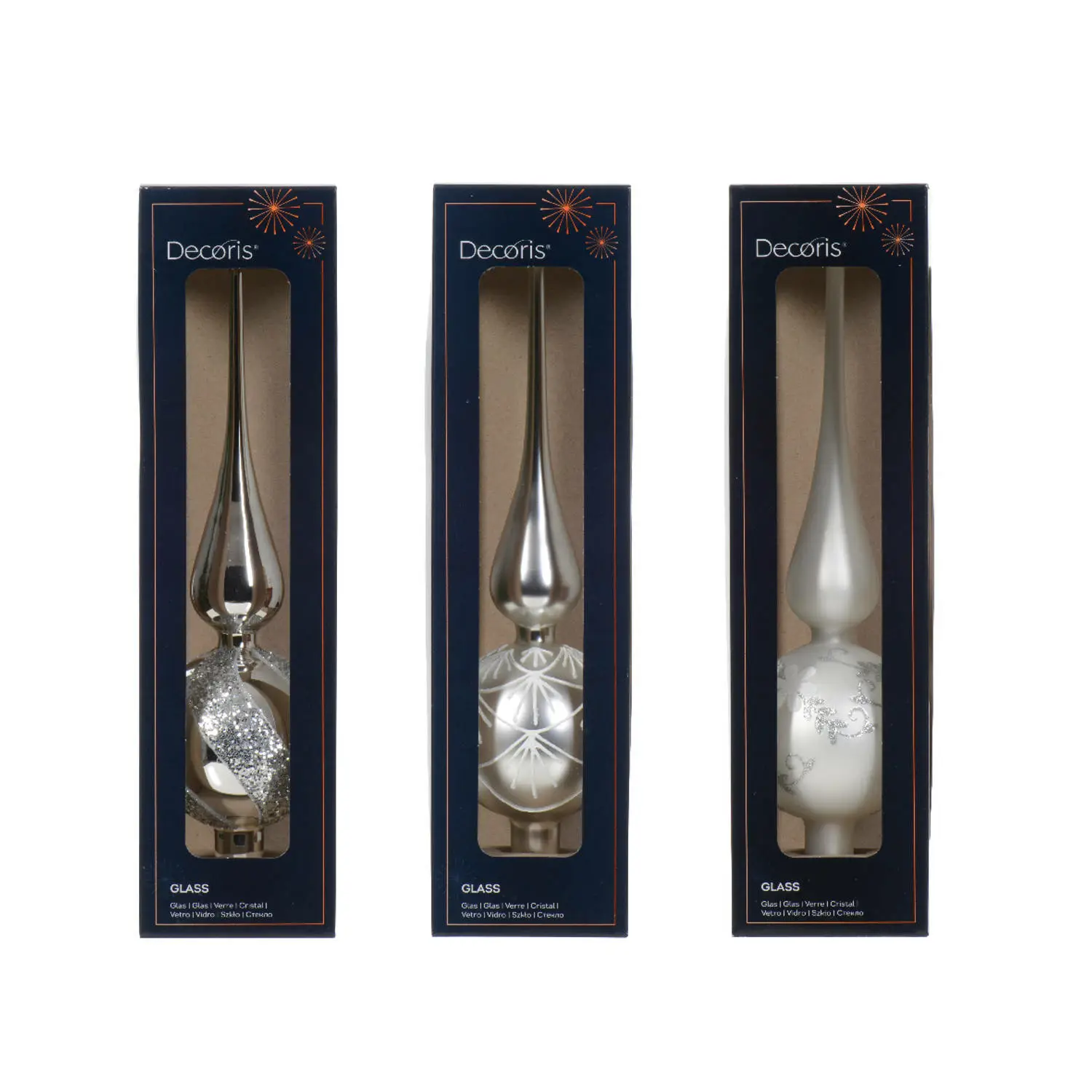 DECORIS Piek glas d8l31cm a3 wit/zlvr - GroenRijk Beneden Leeuwen | Een ...